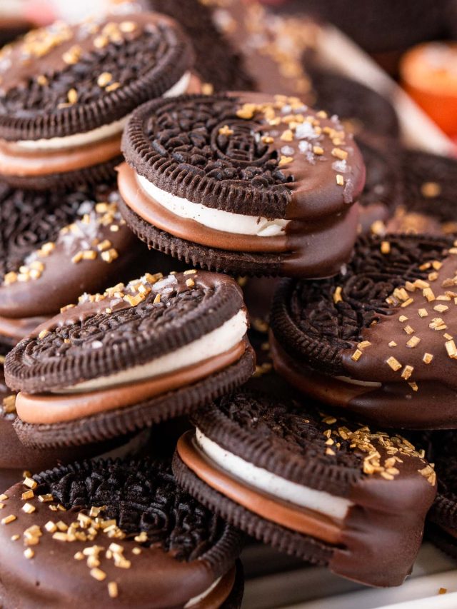Caramel Chocolate Dipped Oreos Story - Sugar and Soul